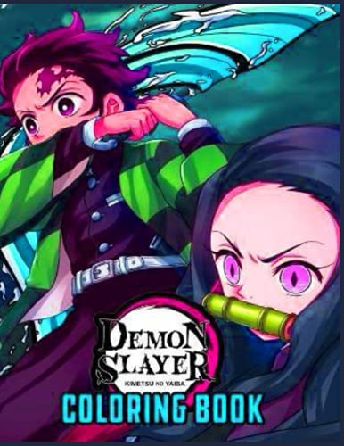 Demon slayer coloring book: Anxiety Demon slayer Coloring Books For ...