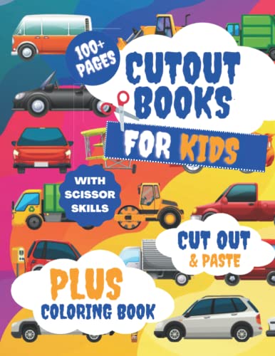 Cutout Books for Kids with Scissor Skills Cut Out and Paste Plus ...