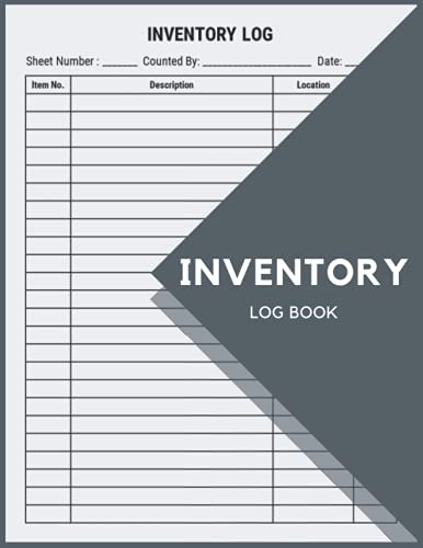 Inventory Log Book: Inventory Log for Small Business or Personal ...