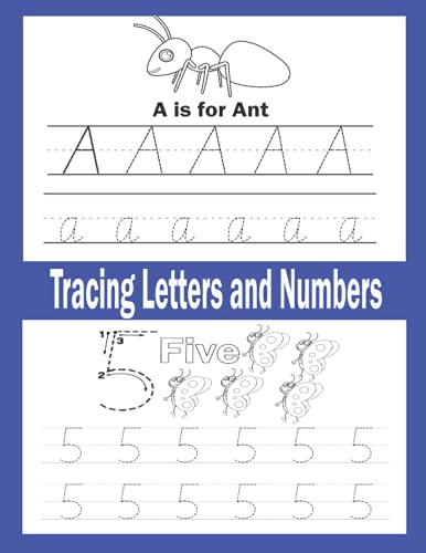 Tracing Letters and Numbers for kids: Handwriting Practice for Kids ...