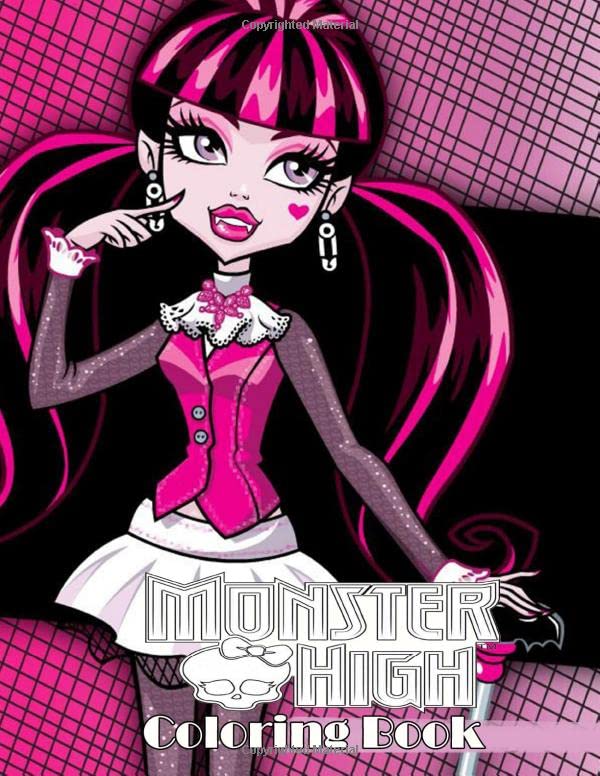 MONSTER HIGH Coloring Book: Great MONSTER HIGH Coloring Book for Kids ...