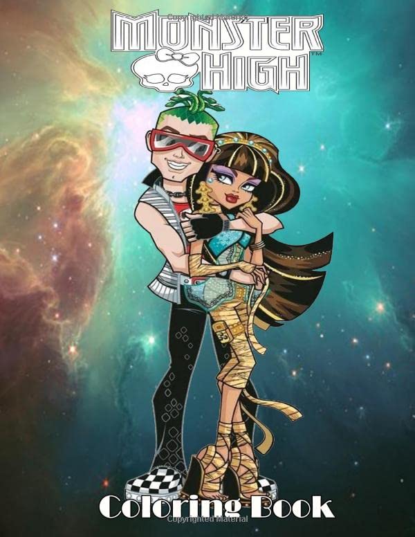 MONSTER HIGH Coloring Book: A Perfect Gift For Kids And Adults. Great ...