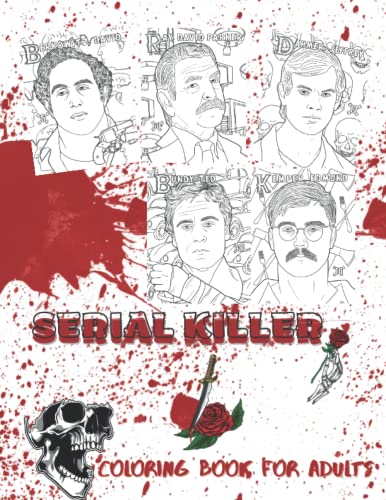Serial Killer Coloring Book for Adults: Horror Coloring Book for Adults ...