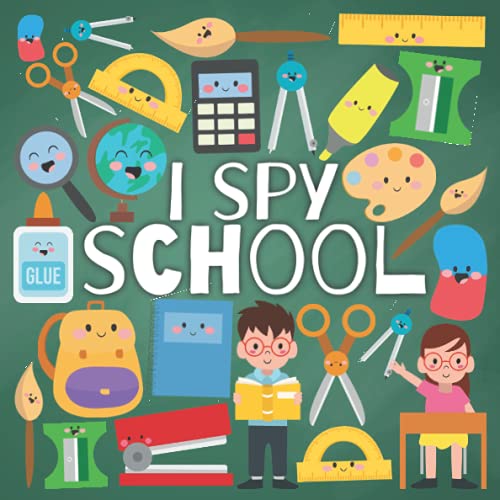 I Spy School: Activity Book for Kids ages 2-5, Alphabet From A to Z, A ...