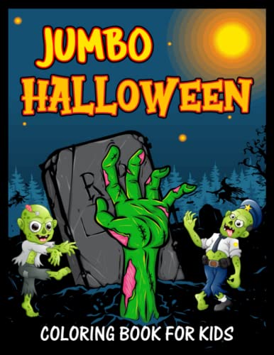 Jumbo Halloween Coloring Book For Kids: Halloween Coloring Book with 30 ...