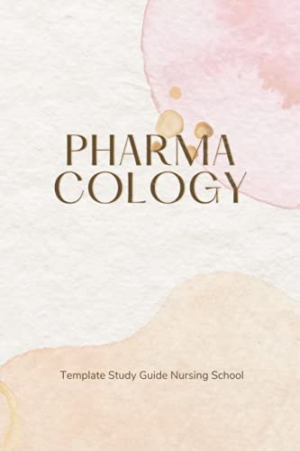 Pharmacology: Pocket Book Template Study Guide For Nursing School ...