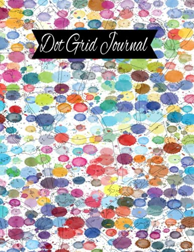 Dot Grid Journal: Black Dot Grid Journal Notebook, Large (8.5 x 11 ...