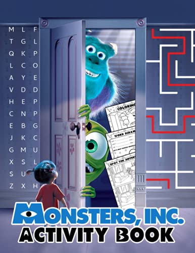 Monster Inc Activity Book: Lots Of Interesting Games For Fans Of ...