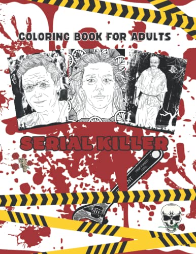 Serial Killer Coloring Book for Adults: Horror Coloring Book for Adults ...