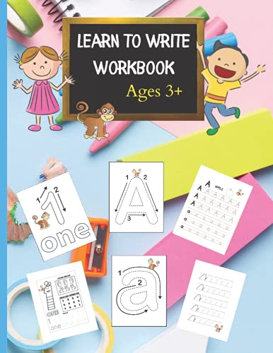 LEARN TO WRITE WORKBOOK: BIG Letter Tracing for Preschoolers and ...