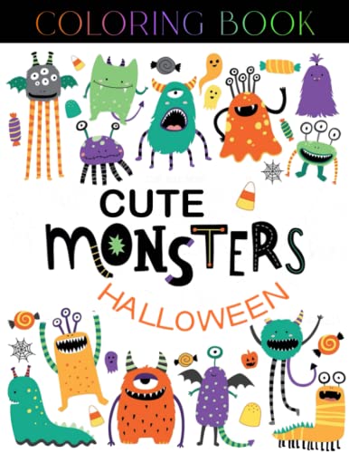 Cute Halloween Coloring Book For Kids: 30+ Cool & Super Funny Coloring ...