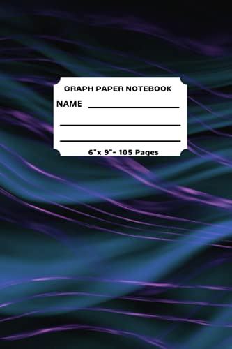 Graph Paper Notebook: Graph Paper 5x5. 105 pages, size 6"x 9", Squared ...
