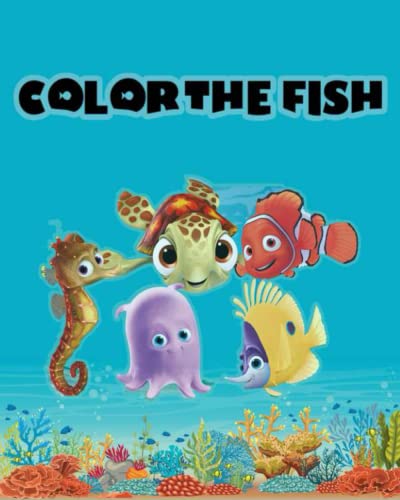 Color the fish: Big fun book and Coloring and Activity Book for girls ...