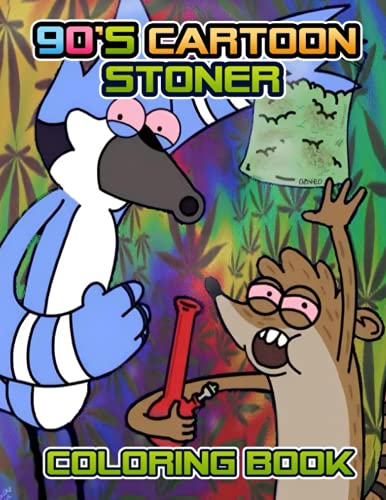 90s Cartoon Stoner Coloring Book For Adults: 90s Cartoon Wonderful ...