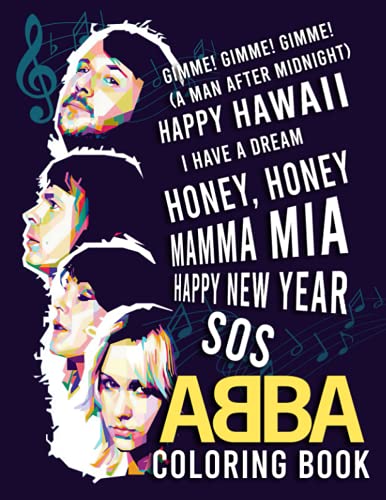ABBA Coloring Book: An Interesting Activity For Anyone Who Loves Art ...
