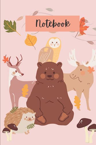 Friendly Forest Animals Notebook: Notebook Journal, Composition ...