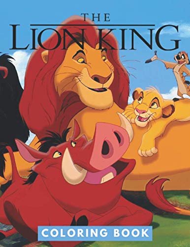 The Lion King Coloring Book: JUMBO Coloring Book For Kids | Ages 2-13 ...