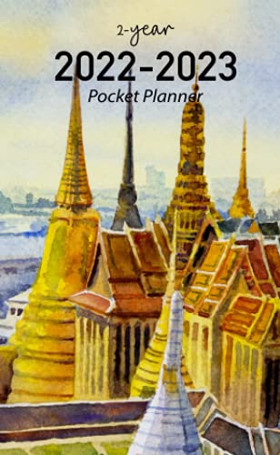 2022-2023 2-Year Pocket Planner: 24 Month Mini Calendar with Federal ...