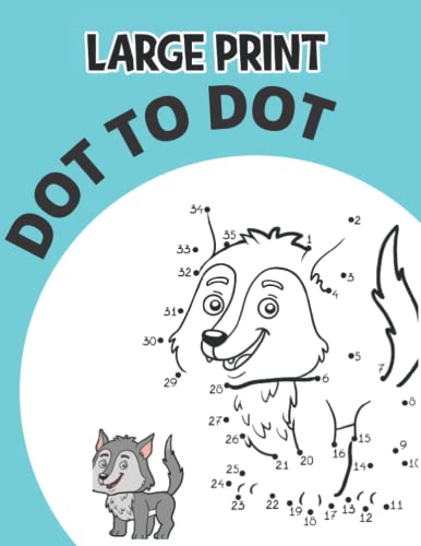 Large Print Dot To Dot Book For Adult: Large Print Fun and Challenging ...
