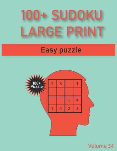 100+ Sudoku Large Print: 100+ Easy Sudoku Puzzles for Adults & Seniors ...