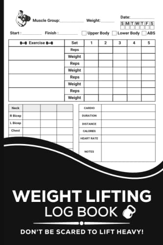 Weight Lifting Log Book: Become strong and healthy with this fitness ...