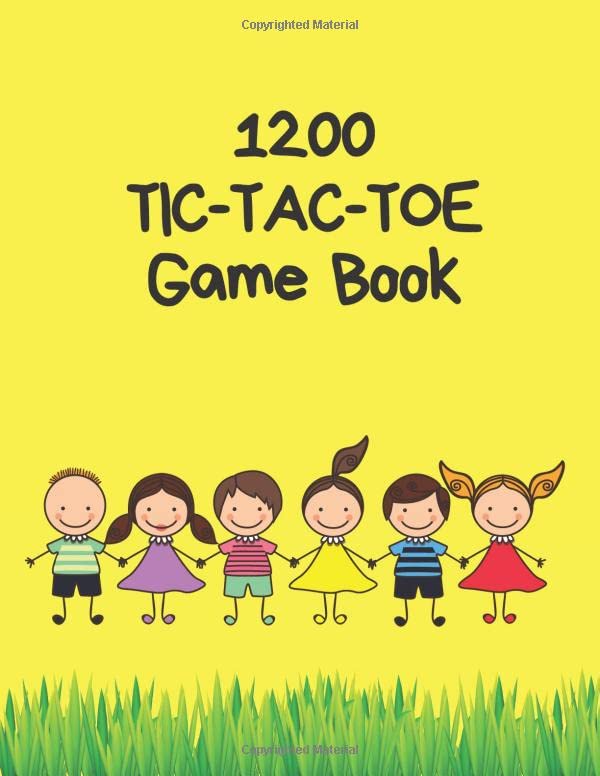 1200 Tic Tac Toe Grids Game Book: Game Notebook for travel, playing ...