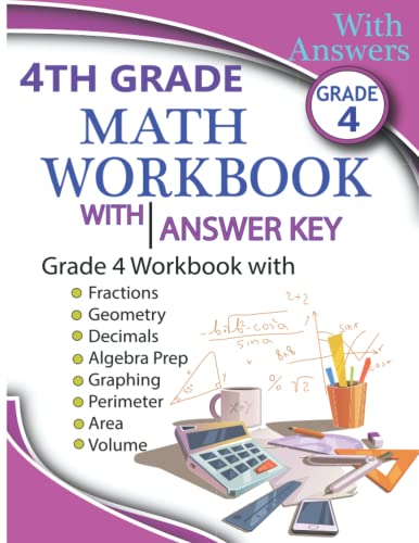 4th Grade Math Workbook: Grade 4 Workbook All Subjects, Geometry ...