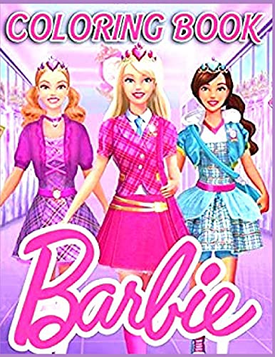 BARBIE COLORING BOOK: Anxiety BARBIE Coloring Books For Adults And Kids ...