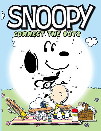 Snoopy Connect The Dots: Snoopy Stress Relieving Connect Dots, Coloring, Activity Books For ...