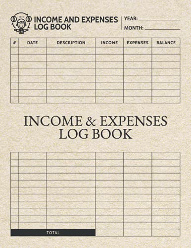 Income and Expenses Log Book: Simple Daily Record Income And Expense ...