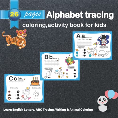 Alphabet tracing,coloring,activity book for kids: Letter Tracing ...
