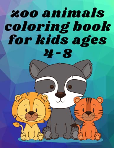 zoo animals coloring book for kids ages 4-8: Fantastic Animal Coloring ...