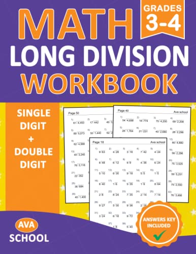 Long Division Worksheets With Answer Key