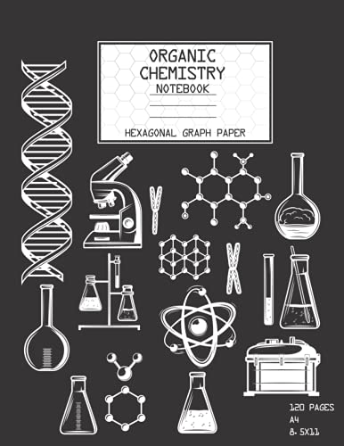 ORGANIC CHEMISTRY NOTEBOOK: hexagonal graph paper, graphing composition ...