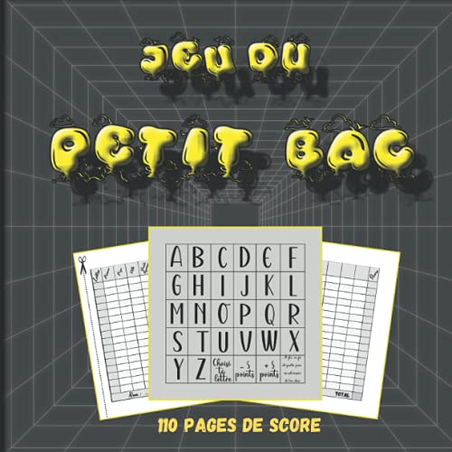 jeu du petit bac: Jeu de Société pour jouer en famille ou entre amis ...