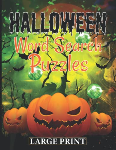 Halloween Word Search Puzzules Large Print: 1200+ Word Search Puzzles ...