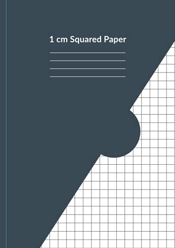 1 cm Squared Paper: (10 mm) Squared Quad Ruled Grid Paper Notebook by ...