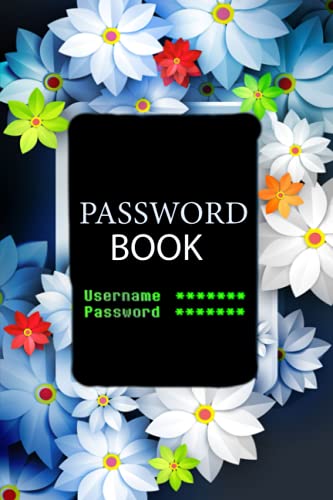 Password Book: Flower Cover Password Book With Alphabetical Tabs Large ...