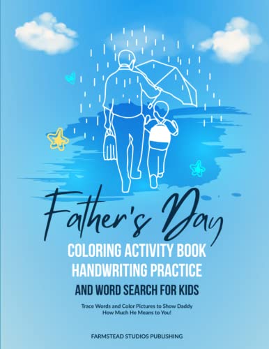 Father’s Day Coloring Activity Book, Handwriting Practice, and Word ...