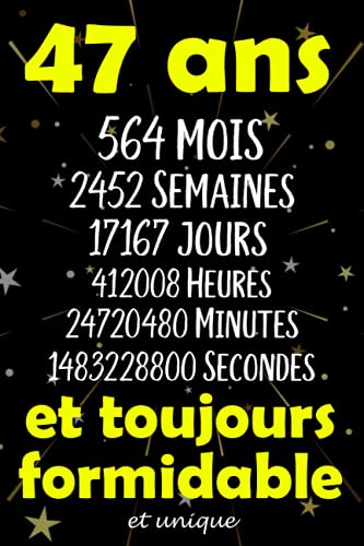 Texte Anniversaire 47 Ans Humour