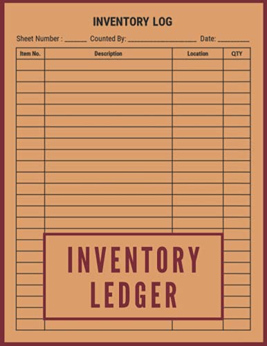 Inventory Ledger: Inventory Log Book for Small Business, Personal or ...