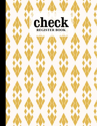 Check Register Book: Check Register Book Rhombus Cover, A Book to Keep ...