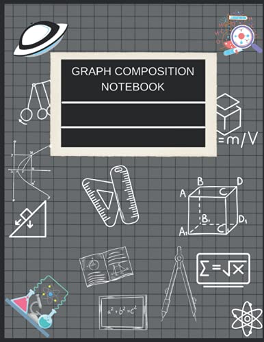 GRAPH COMPOSITION NOTEBOOK: Five Squares per Inch 100 Page Graphing ...
