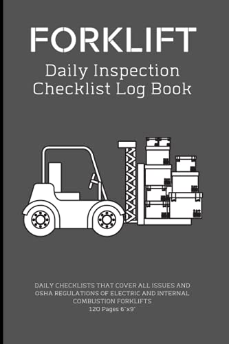 Forklift Daily Inspection Checklist Log Book daily checklists that ...