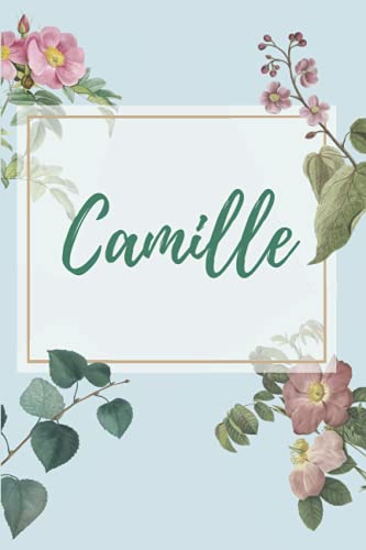 Camille: Carnet de notes avec Prénom personnalisé, 15,24 x 22,86 cm ...