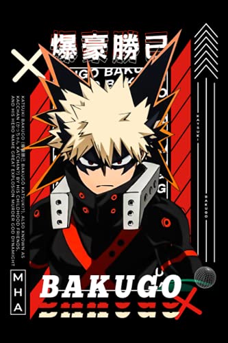 My Hero Academia Katsuki Bakugo Notebook: Write StoryBook Anime Manga ...
