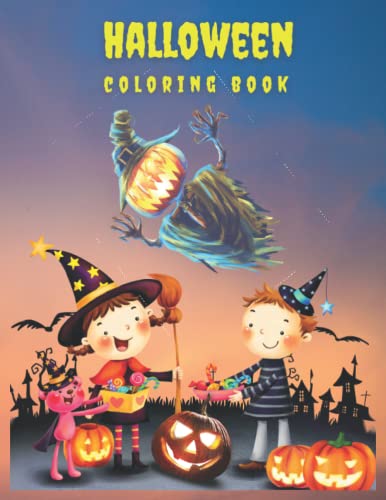 Halloween colouring books: Trick or Treat?! Funny drawings to color for ...