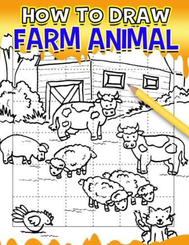How To Draw Farm Animal: Collection Of Lots Of 40 Animals On Farm With ...