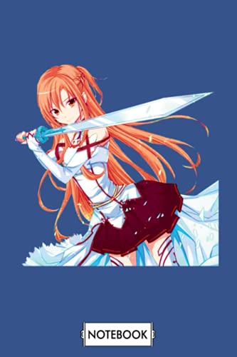 Asuna Notebook: Planner, 6x9 120 Pages, Journal, Diary, Lined College ...