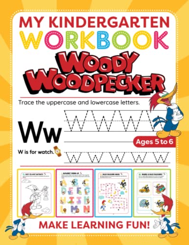 Woody My Kindergarten Workbook: Unofficial Amazing Woodpecker Same And ...